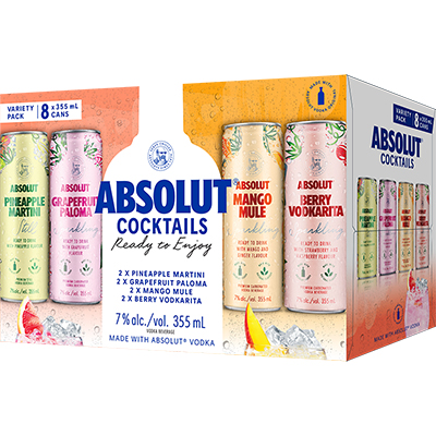 » Absolut – Cocktails Variety Pack Can 8x 355ml