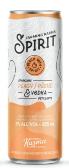 » Farming Karma Spirit Vodka Soda – Peach Can 6x 285ml
